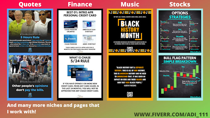 Create infographic instagram post for any niche by Adi_111 | Fiverr