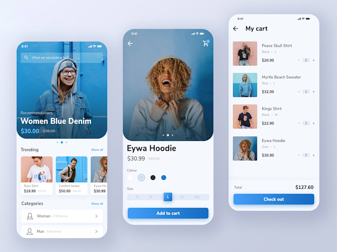 Create nice and sleek mobile app ui design screen by Jimboli | Fiverr