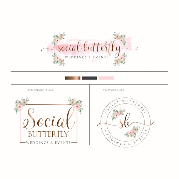 Design an amazing event planning watercolor signature logo by ...