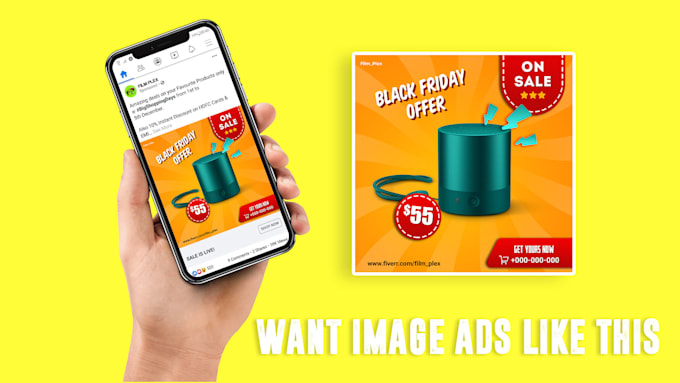 Edit unique and eyecatching instagram and facebook ads image by Film ...