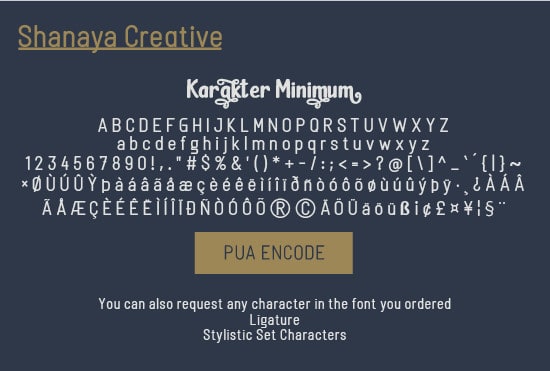 Make a costume font by Wahysapt | Fiverr