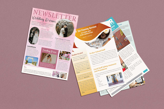 Design creative newsletter or newsletter template for you by ...