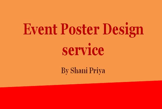 Design simple event posters by Shanipriya | Fiverr