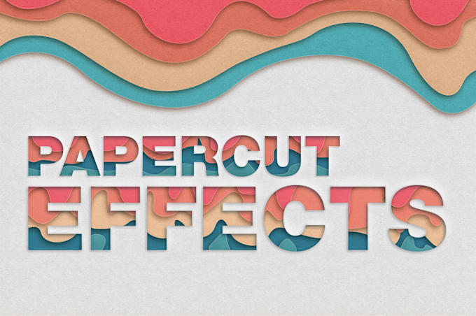 Create papercut text image by Avelefondo | Fiverr