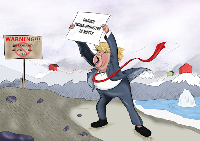 Draw political cartoon and caricature by Samuel_toons | Fiverr