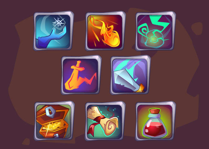 Create vector illustration or asset for your game by Crisplease | Fiverr