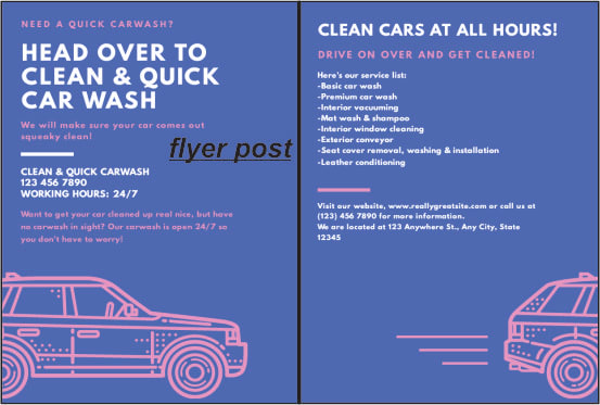 Update the professional flyer design by Mhassaanraza | Fiverr