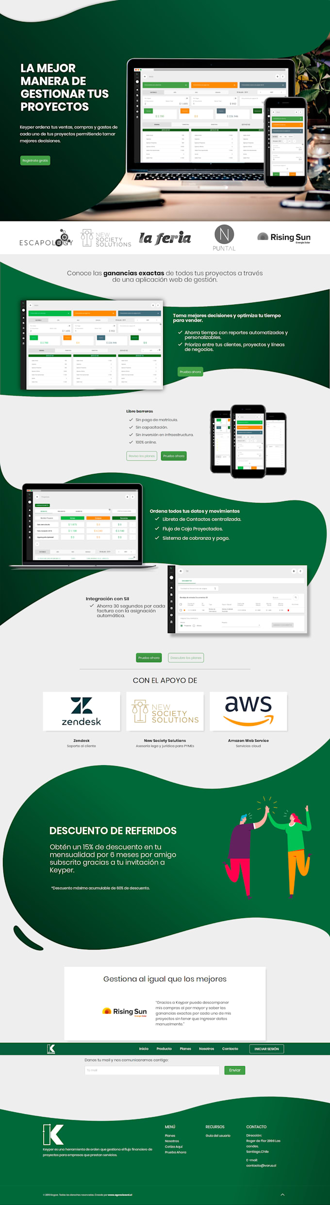 Develop a professional web app from scratch nodejs any framework any db ...
