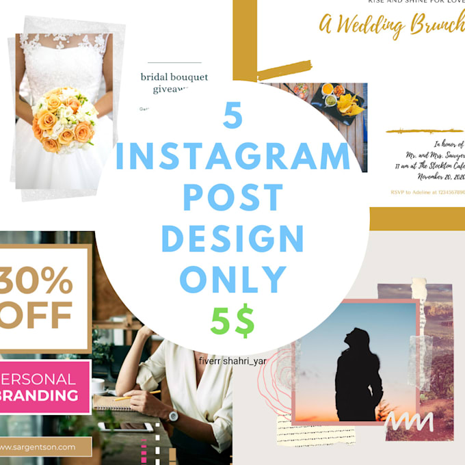 Design professional and modern instagram post images by Shahri_yar | Fiverr