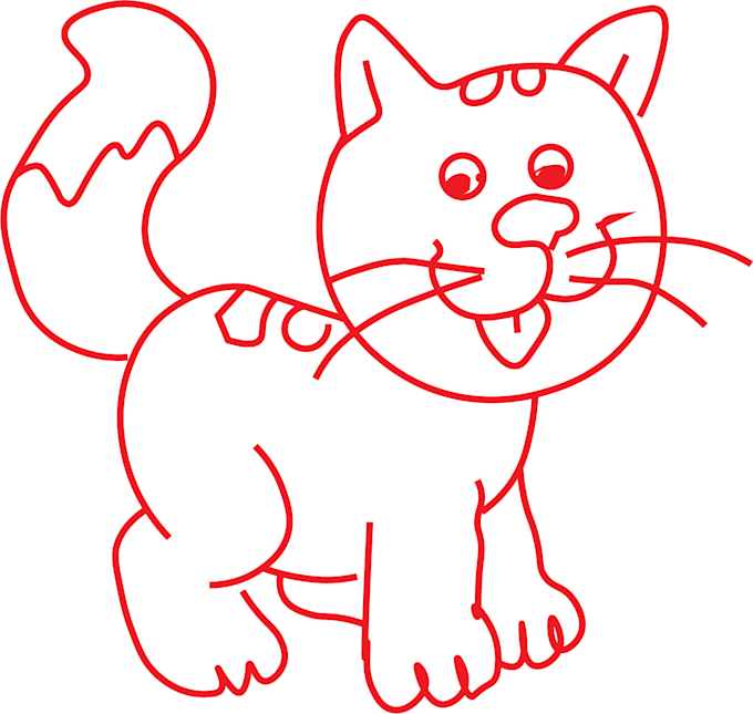 Convert any image into line art vector by Hunnainart | Fiverr