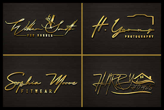 Design elegant modern signature logo handwritten or text by Atherkamran ...