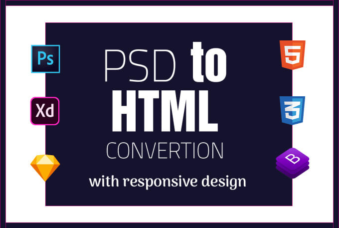 Convert Psd Pdf To Html Css Fully Responsive Files By Teerathkumar Fiverr