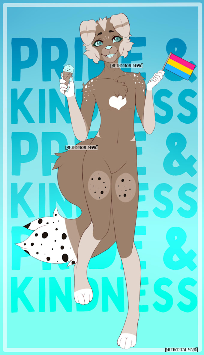 how to draw a female furry body