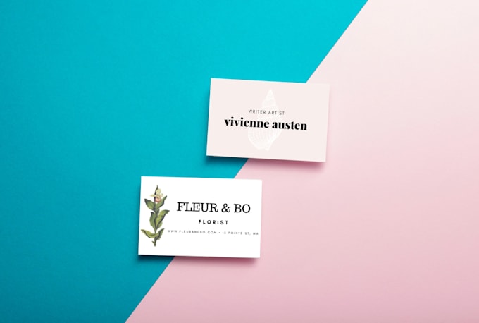 Design stylish, affordable business cards by Vivienne_austen | Fiverr