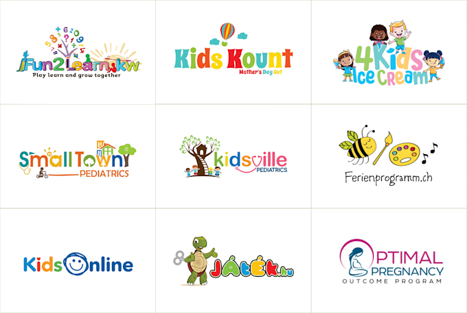 Design childcare, education kids, and children logo by Mollyelessa | Fiverr