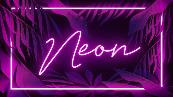 Make custom neon sign light text animations intro by Josna_akter | Fiverr