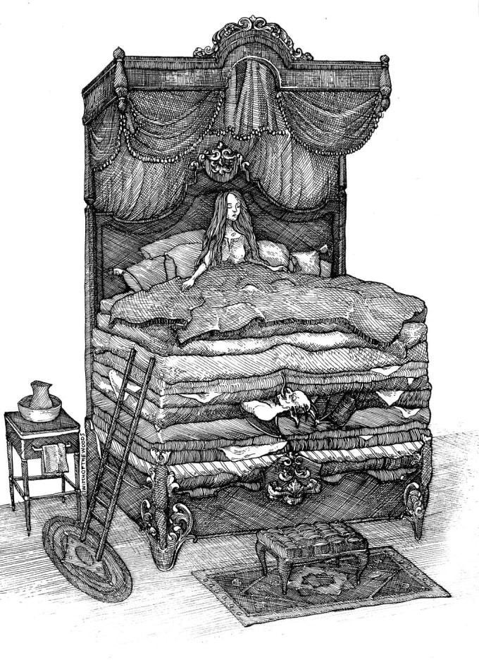Make a darky fairy tale victorian illustration by Amaya_maria | Fiverr