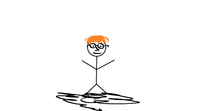 Draw a stick figure that looks a little like you by Therealwillne | Fiverr