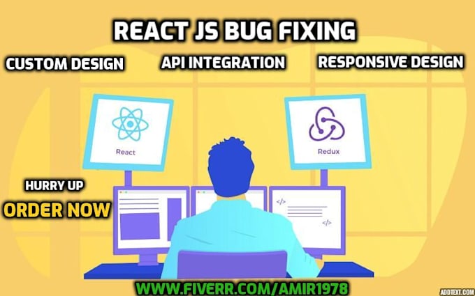 Fix bugs and design in react js by Amir1978 | Fiverr Fix bugs and design in react js by Amir1978 | Fiverr
