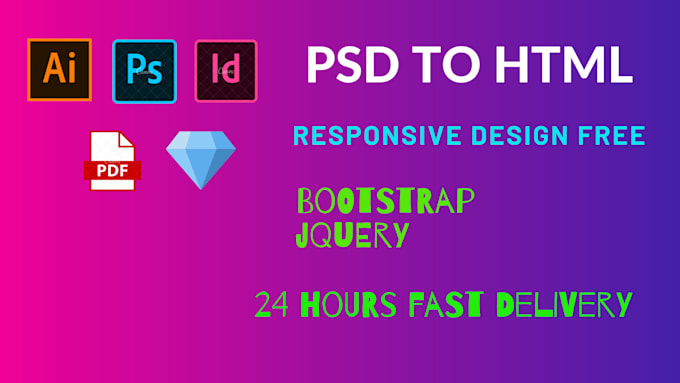 Design responsive html landing page in bootstrap 4 by Jumman_designer ...