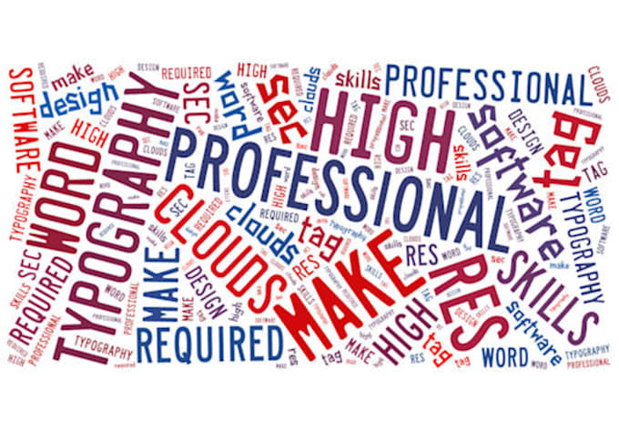 Show you how to make your own high res professional typography word tag ...