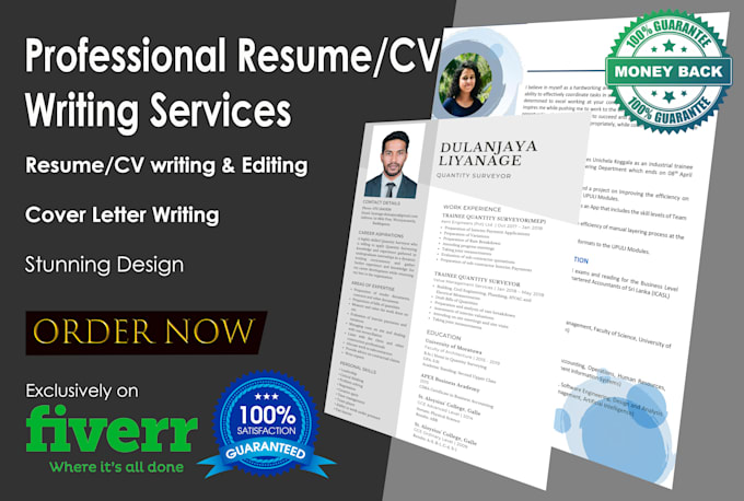 Create your professional cv or resume by Dulandesigns | Fiverr