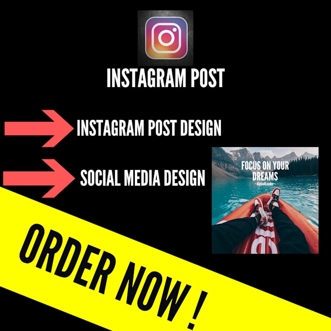 Make an awesome post design for instagram by Alpha4leader | Fiverr