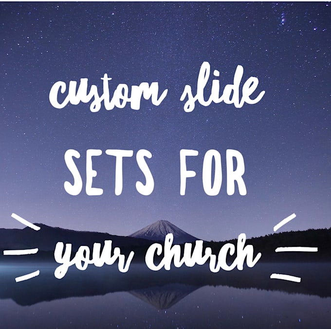 Design a custom slide set for your church screens by Blars1517 | Fiverr