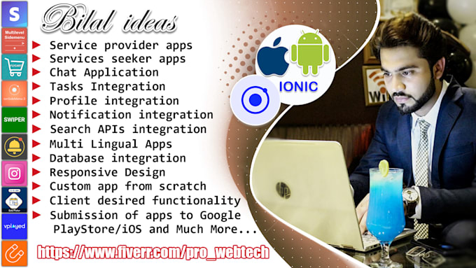 Develop android and ios apps using cordova ionic framework by Pro_webtech | Fiverr