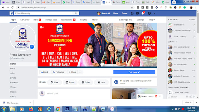 Do web site design, professional facebook cover page design cover by ...