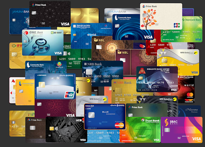 Design debit and credit cards by Ideaslave | Fiverr