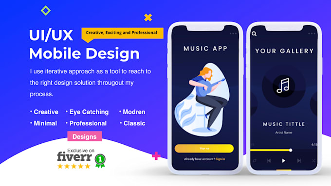 Create best mobile app ux ui design by Magicomi | Fiverr