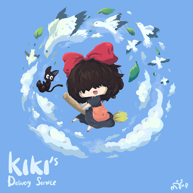 Draw a cute lineless illustration by Myxp01 | Fiverr