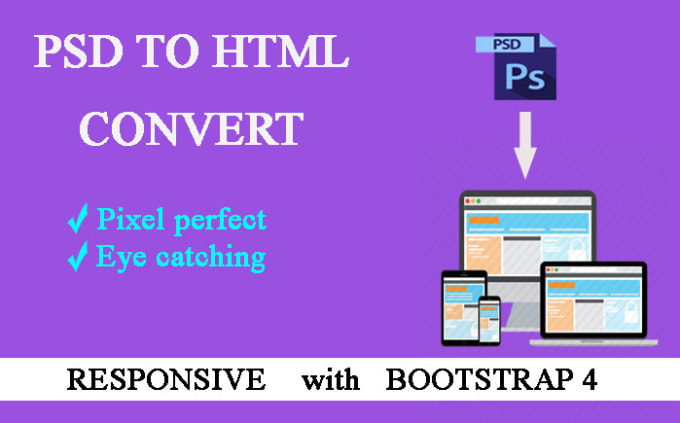 Convert psd,xd,png to responsive html using bootstrap 4 by Banjir | Fiverr Convert psd,xd,png to responsive html using bootstrap 4 by Banjir | Fiverr