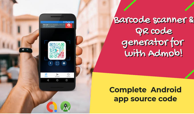 Barcode scanner and qr code generator for android with admob by Indrakum | Fiverr