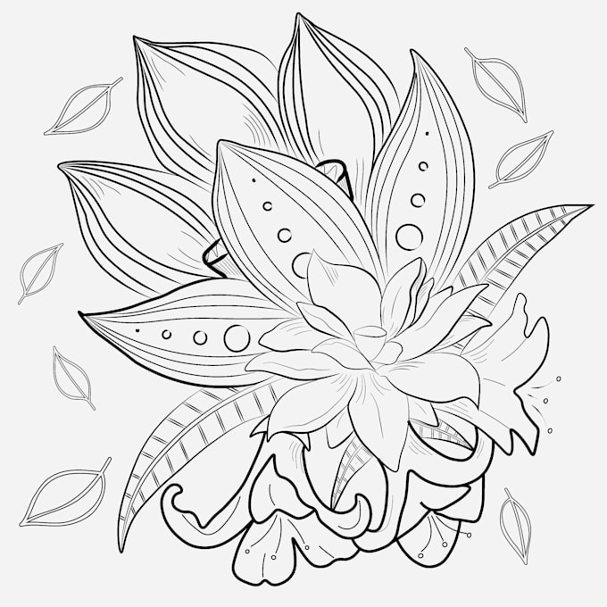 Illustrate amazing coloring book for adults and children by ...