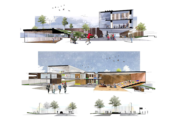 Create a stunning conceptual section diagram by Tumhil | Fiverr