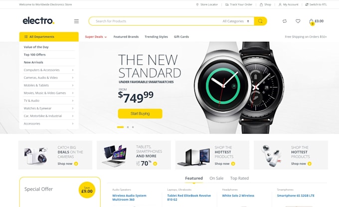Make your ecommerce site using electro theme by Marnayon | Fiverr
