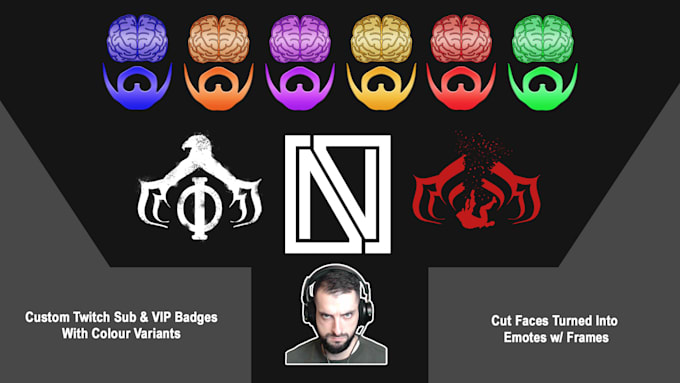 Create custom sub or vip badges and emote editing by Sirdigi | Fiverr