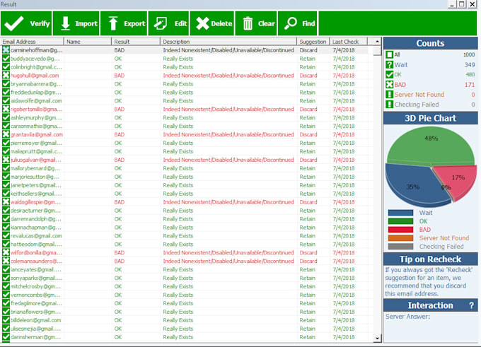 Email verification and list cleaning 1 million for you by Smartboy9 ...