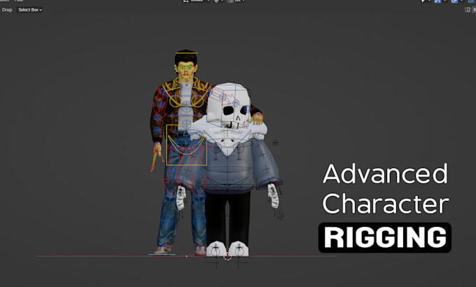 Rig your 3d character professionally in blender ,maya,3d max by ...