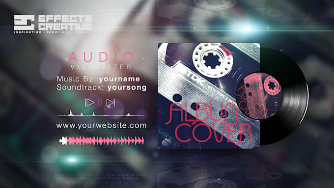 Create audio spectrum or music visualizer by Effect3creative | Fiverr