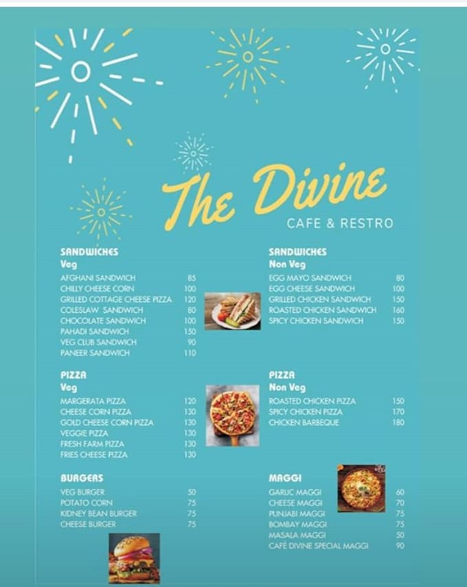 Make decent menu cards for your cafe by Swarajm1 | Fiverr