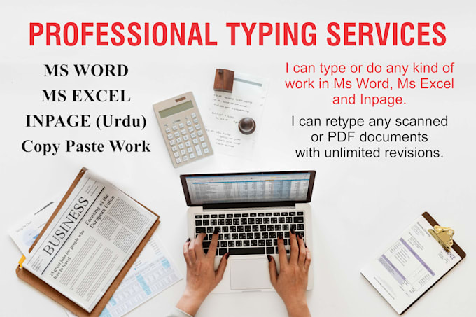 Do professional typing service, retype any document by Tahir_mughal ...