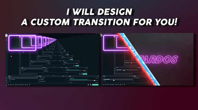 Create stinger transition for your stream by Svr_videoeditor | Fiverr