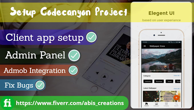 Setup codecanyon android project with admin panel and bugfix by Abis ...