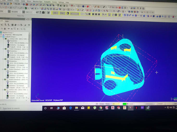 Program cnc machines milling machine by using advanced cadcam software ...