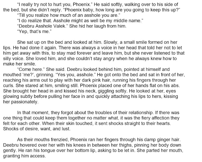 Write a very detailed smutty story for you by Arcticaimee | Fiverr