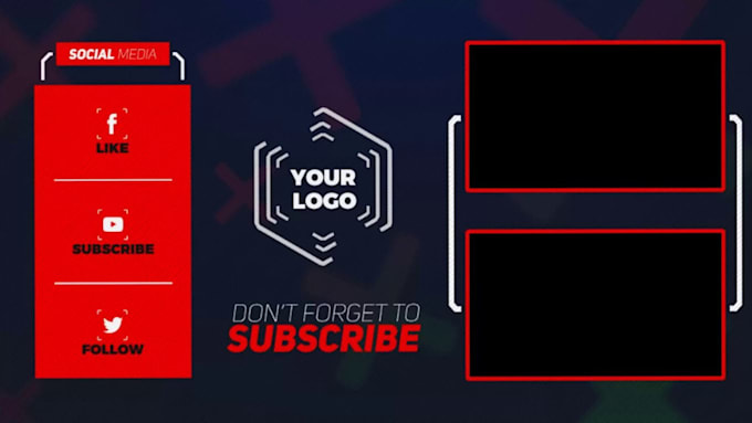 Do youtube end card end screen outro by Hxyxt_ | Fiverr