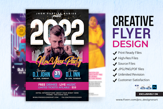 Design unique professional flyer or poster within 6 hours by Pro ...